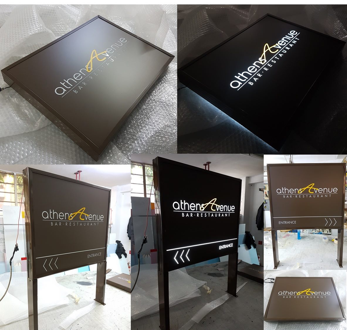 Φωτεινες Επιγραφες Lightbox - Sideris-signs